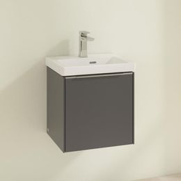 Villeroy & Boch Villeroy & Boch Subway 3.0 Schrank mit G&auml;stebecken, 1 T&uuml;r, 4370FKR1+C58200VR,