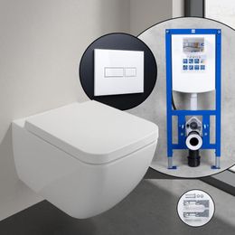 Villeroy & Boch Villeroy & Boch Collaro Komplett-SET Wand-WC mit neeos Vorwandelement,, 4626HS01+16601WH#SET,