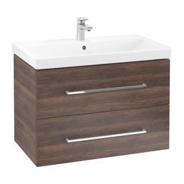 Villeroy & Boch Villeroy & Boch Avento Schrank mit Waschtisch, 2 Ausz&uuml;ge, 415680RW+A89100VH,