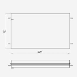 Emco Prime2 Einbaurahmen f&uuml;r Unterputz-Spiegelschrank, 949700015,
