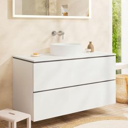 Hansgrohe LivaFine Schrank mit Waschtisch B: 118 T: 55 cm, 2 Ausz&uuml;ge, 60164450+54394700+54277700,