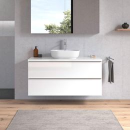 Duravit Plinero Schrank mit Luv Waschtisch, 2 Ausz&uuml;ge, 0379502600+PL8208022220000+PL8204022220000,
