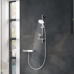 Grohe Rainshower SmartActive Brausegarnitur mit Stange und Ablage, 3 Strahlarten, 26592LS0,