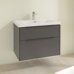 Villeroy & Boch Villeroy & Boch Subway 3.0 Schrank mit Waschtisch, 2 Ausz&uuml;ge, 4A708001+C57402VR,