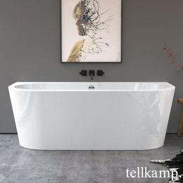 Tellkamp Solit&auml;r Wall Vorwand-Badewanne mit Verkleidung, 0100-055-00-AUF/CR,