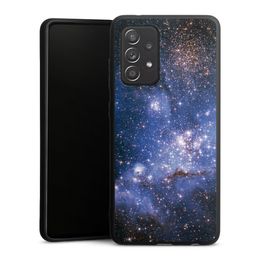 DeinDesign Galaxy A52s 5G Handy Premium Silikon H&uuml;lle Handyh&uuml;lle schwarz Case Galaxy Weltall Weltraum Silikon Premium Case
