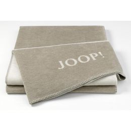 JOOP! Wohndecke Melange Doubleface, Natur, Sand, Textil, meliert, 150x200 cm, Made in Germany, Kettelrand, Double face, Wohntextilien, Decken, Kuscheldecken
