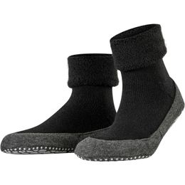 Falke Cosyshoe Hausschuhe - schwarz - Gr. 43-44 - Schurwolle/Polyamid