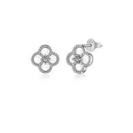 Rougemont Jewellery Earrings 'Gl&uuml;cksbringer Kleeblatt' female Silver size One Size