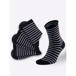 w&auml;schepur w&auml;schepur Damen Damen-Socken, schwarz, Gr&ouml;&szlig;e 35-38