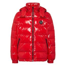 Philipp Plein Winter Jacket 'Hexagon' male Red size 4XL