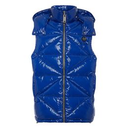 Philipp Plein Vest 'Hexagon' male Blue size M