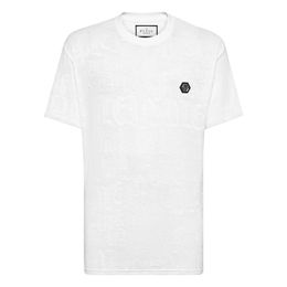 Philipp Plein Shirt 'Monogram' male White size S