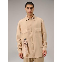 Alessandro Magno Performance Shirt 'GINGER ROOT' male Beige size L