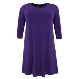 Yoek Kleid Damen Gr&ouml;&szlig;e 56/58 dunkellila Winterkleid