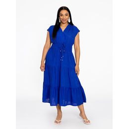 Yoek Kleid Damen Gr&ouml;&szlig;e 42/44 kobaltblau Winterkleid