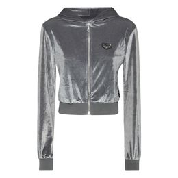 Philipp Plein Knit Cardigan female Grey size XXXL