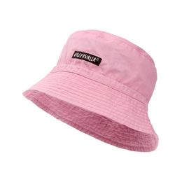 Villervalla Hut ' Basic ' M&auml;dchen Gr&ouml;&szlig;e 48/50 rosa / schwarz
