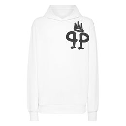 Philipp Plein Sweatshirt 'King Plein' male White size 4XL