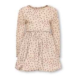 Only Mini Kleid 'KMGTRINNY' M&auml;dchen Gr&ouml;&szlig;e 116 beige / gr&uuml;n / rosa / dunkelpink