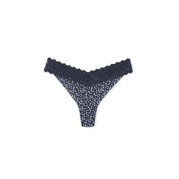 Etam String Damen Gr&ouml;&szlig;e L navy / wei&szlig;