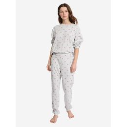 Etam Pyjamahose Damen Gr&ouml;&szlig;e L grau / rosa / dunkelrot Winterkleid