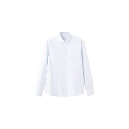 Mango Man Button Up Shirt male Blue, White size S
