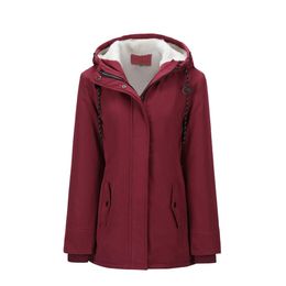 YOUTHUP Winter Jacket female Red size 3XL