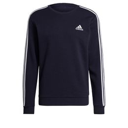 adidas Sportswear Sweatshirt 'Essentials Fleece 3-Stripes' Herren Gr&ouml;&szlig;e L kobaltblau / wei&szlig;