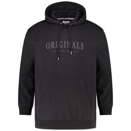 Jack & Jones Gro&szlig;e Gr&ouml;&szlig;en Jack&Jones Hoodie aus Baumwollmischung Farbe schwarz Gr&ouml;&szlig;e: 3XL