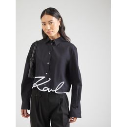 K by KARL LAGERFELD Karl Lagerfeld Bluse Damen Gr&ouml;&szlig;e XS schwarz / wei&szlig;