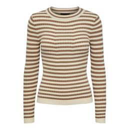 Pieces Sweater 'Crista' female Beige, Brown size M