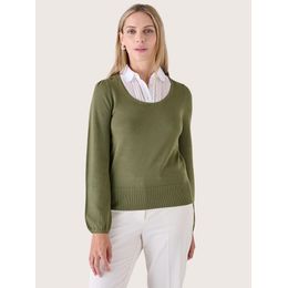 Camomilla Italia Pullover 'MORENA' Damen Gr&ouml;&szlig;e 4XL gr&uuml;n / wei&szlig;