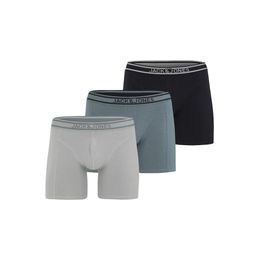 Jack & Jones Plus Jack & Jones Plus Boxershorts 'JACJOHN' Herren Gr&ouml;&szlig;e XXXL rauchblau / grau / schwarz