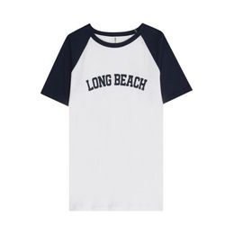 ABOUT YOU T-Shirt 'Lenni' Jungen Gr&ouml;&szlig;e 134/140 marine / wei&szlig;