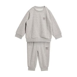 adidas originals Jogginganzug 'Crew Set' Jungen Gr&ouml;&szlig;e 104 grau / graumeliert