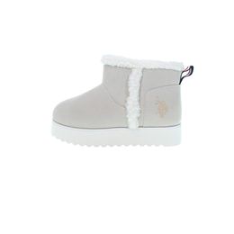 U.S. Polo Assn. Snowboots Jungen Gr&ouml;&szlig;e 35 sand / wei&szlig;