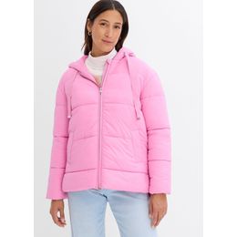 bonprix Oversize Puffer-Jacke, pink, Gr.38, Modische Jacke mit bequemen Vokuhila- Saum