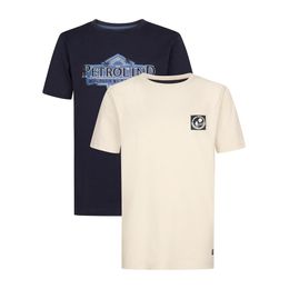 PETROL INDUSTRIES T-Shirt Jungen Gr&ouml;&szlig;e 104 navy / royalblau / schwarz / offwhite