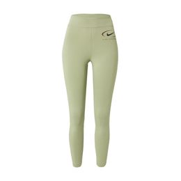 Nike Sportswear Leggings 'Swoosh' Damen Gr&ouml;&szlig;e XS braun / gr&uuml;n / schwarz
