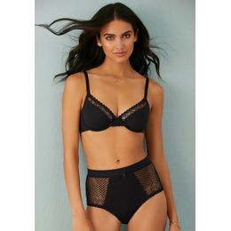 Lascana Damen Taillenslip schwarz Gr&ouml;&szlig;e 32/34
