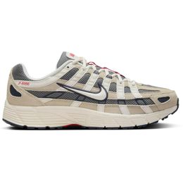 Nike Sportswear Sneaker 'P-6000' Herren Gr&ouml;&szlig;e 44.5 beige / dunkelgrau / feuerrot / offwhite