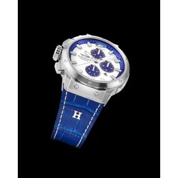 Haemmer Germany Herren Chronographblau, Armbanduhren, Quarzuhr, Armbanduhr, Herrenuhr, analog, Tag, Stoppfunktion