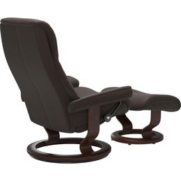 stressless "View" Set, Relaxsessel mit Hocker, mit Classic Base, Gr&ouml;&szlig;e M,Gestell Braun