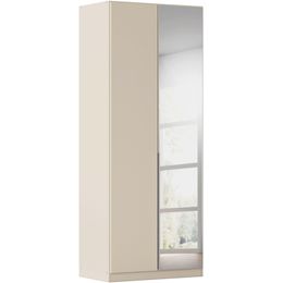 Dreht&uuml;renschrank OTTO HOME, B:91cm H:229cm T:54cm, beige, Holzwerkstoff, Schr&auml;nke, "Kleiderschrank Schrank Garderobe AGORDO mit Dekor- oder