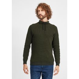 Blend Herren Strickpullover "BHComulco"rosin, Gr. S, unifarben, Grobstrick, 100% Baumwolle, Pullover, Strickpullover aus Grobstrick mit Tube-Kragen