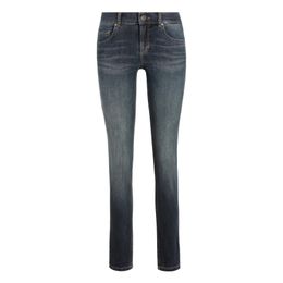 Angels Damen Skinny-fit-Jeans "SKINNY", grau, Gr. 48, unifarben, Denim/Jeans, Obermaterial: 92% Baumwolle, 6% Polyester, 2% Elasthan, Jeans, mit