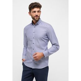 Eterna Herren Langarmhemd "SLIM FIT"navy, Gr. 40, Twill, 100% Baumwolle, Hemden, NON IRON (b&uuml;gelfrei)