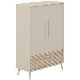 Kleiderschrank Paidi, B:95cm H:139cm T:41cm, beige, Spanplatte, Schr&auml;nke, "EEFJE in Beige mit Schublade und T&uuml;ren, verschiedene Ausf&uuml;hrungen", inkl.