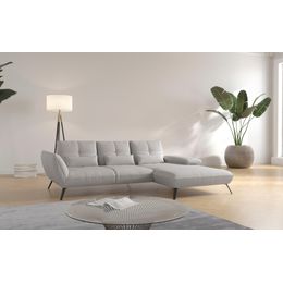 Ecksofa OTTO HOME, B:276cm H:88cm T:183cm, grau, 95% Polyester 5% Polyamid, Wohnzimmer, Sofas, "Mikado L-Form", inkl. Sitztiefenverstellung und